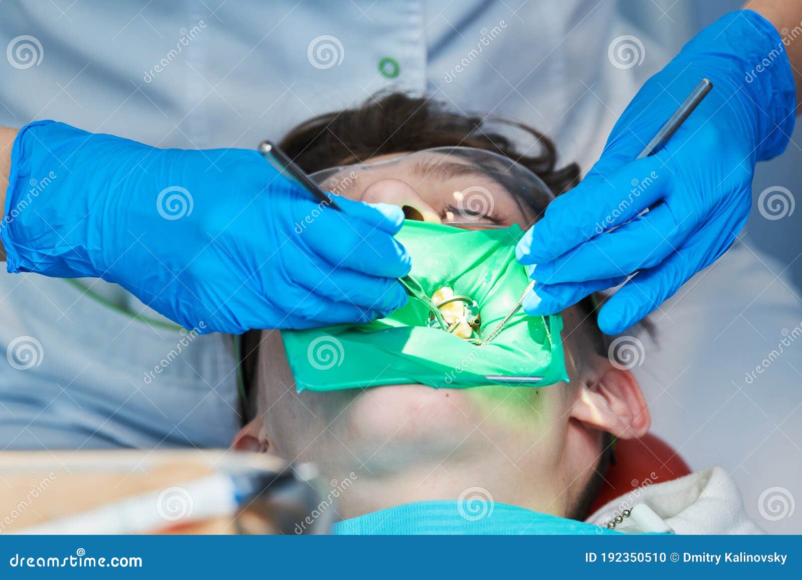 Tooth Care and Treatment. Dentist Work Stock Photo - Image of work ...