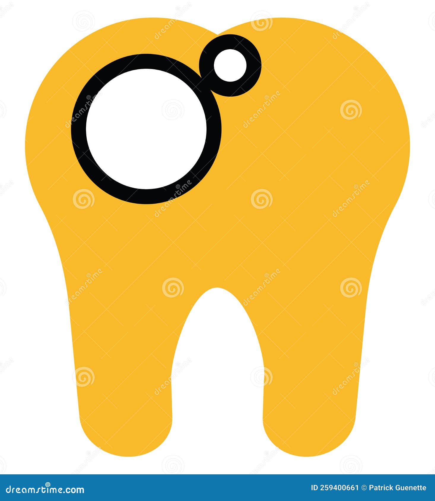 Tooth caries, icon stock vector. Illustration of health - 259400661