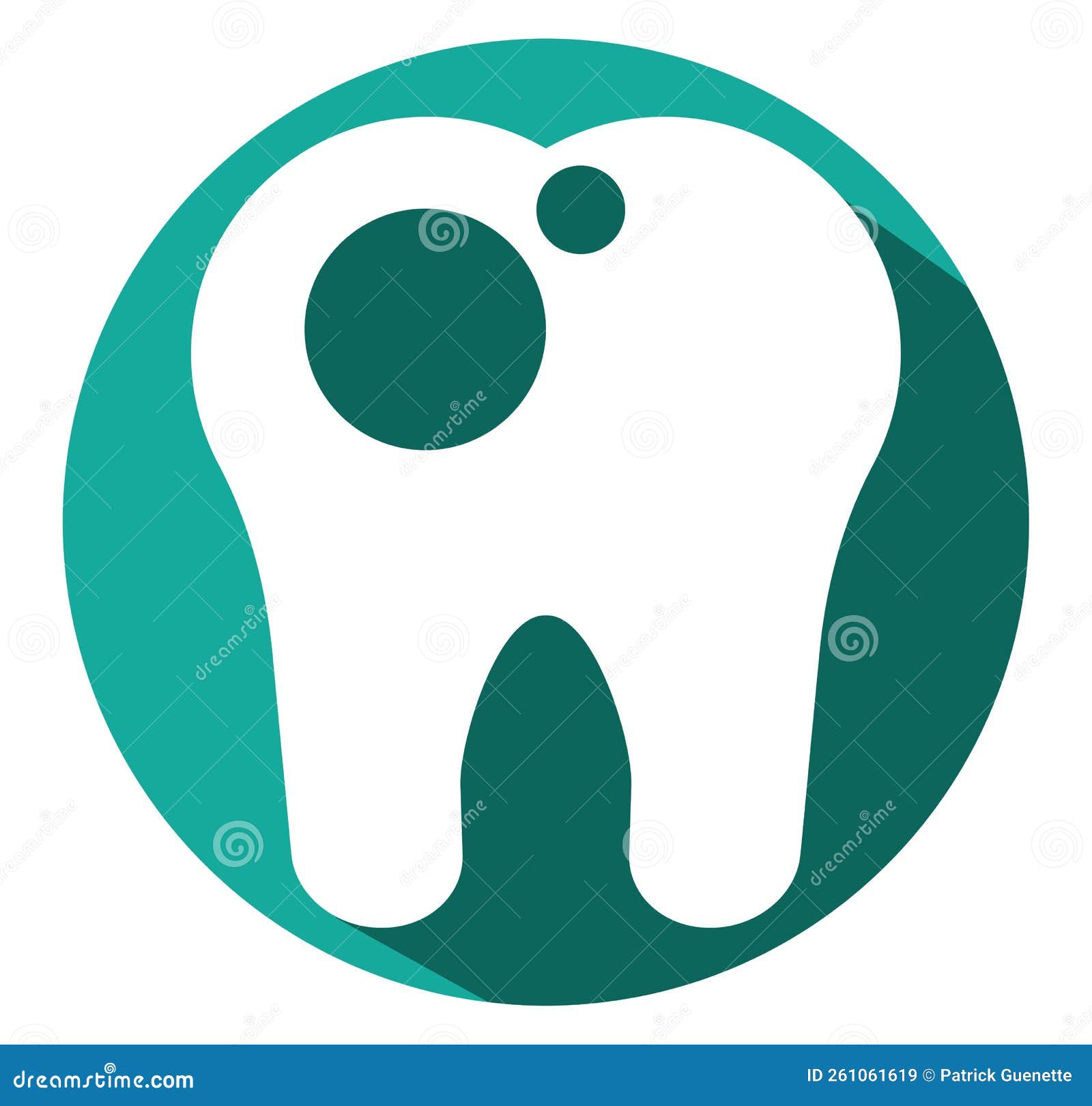 Tooth caries, icon stock vector. Illustration of icon - 261061619