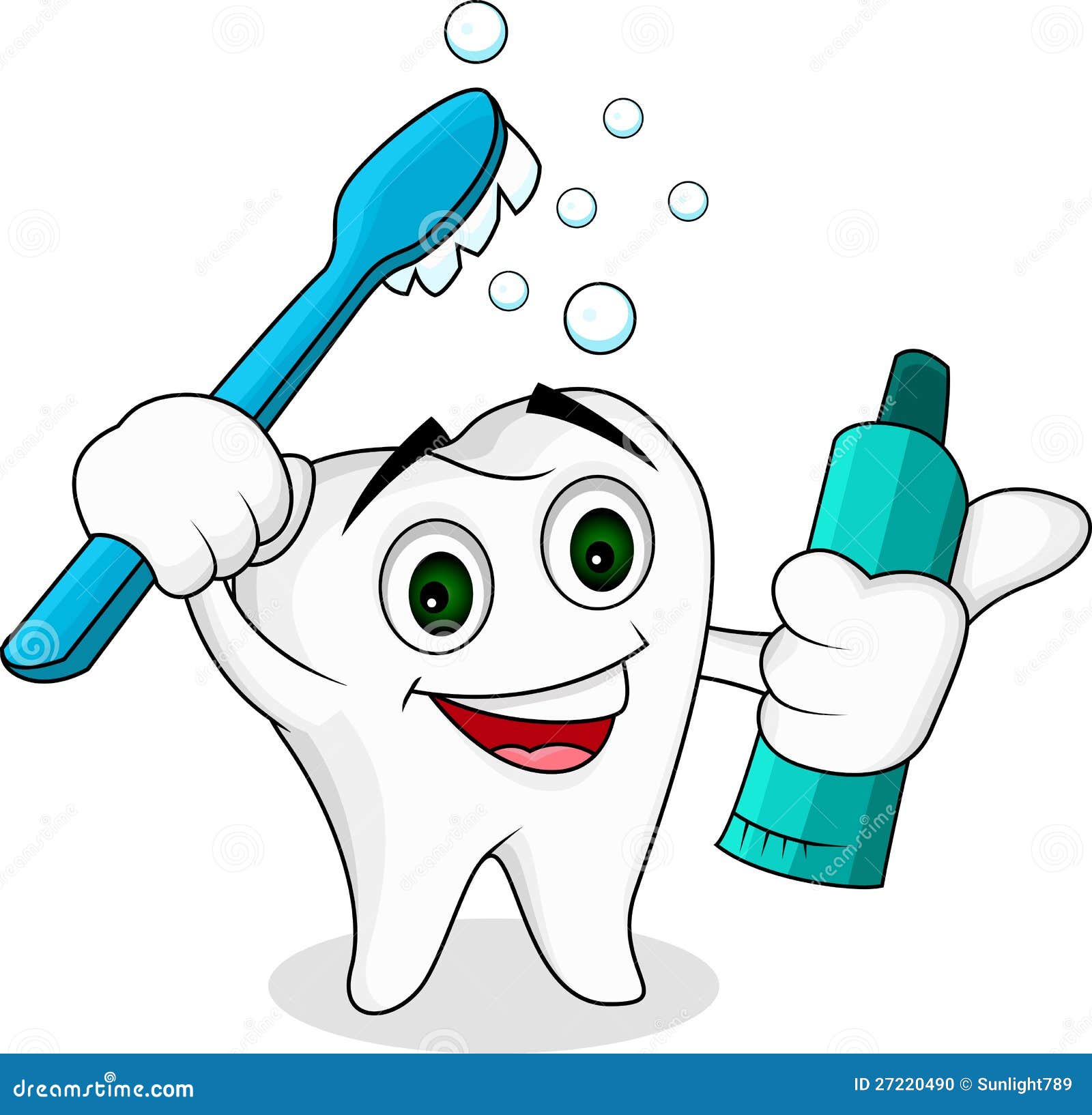 Tooth cartoon character stock illustration. Illustration of cartoon ...