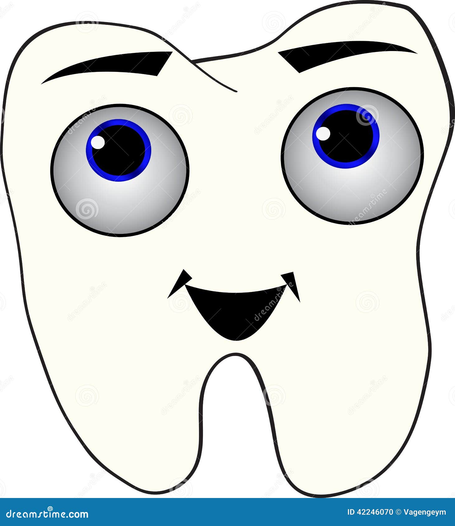 Tooth Cartoon Character Vector Illustration | CartoonDealer.com #42246070