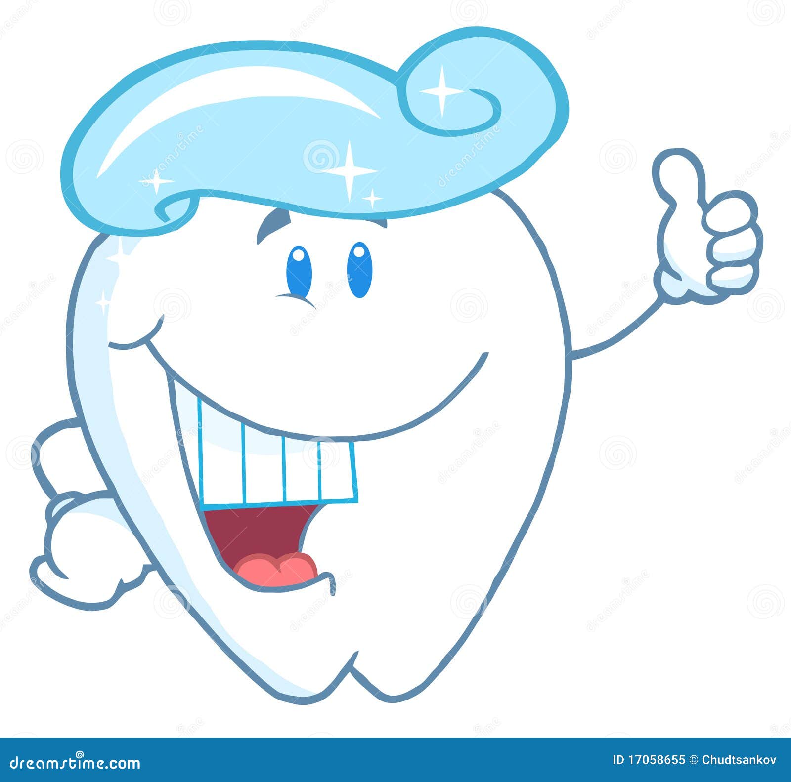 Tooth Cartoon Character with Toothpaste Stock Vector - Illustration of ...