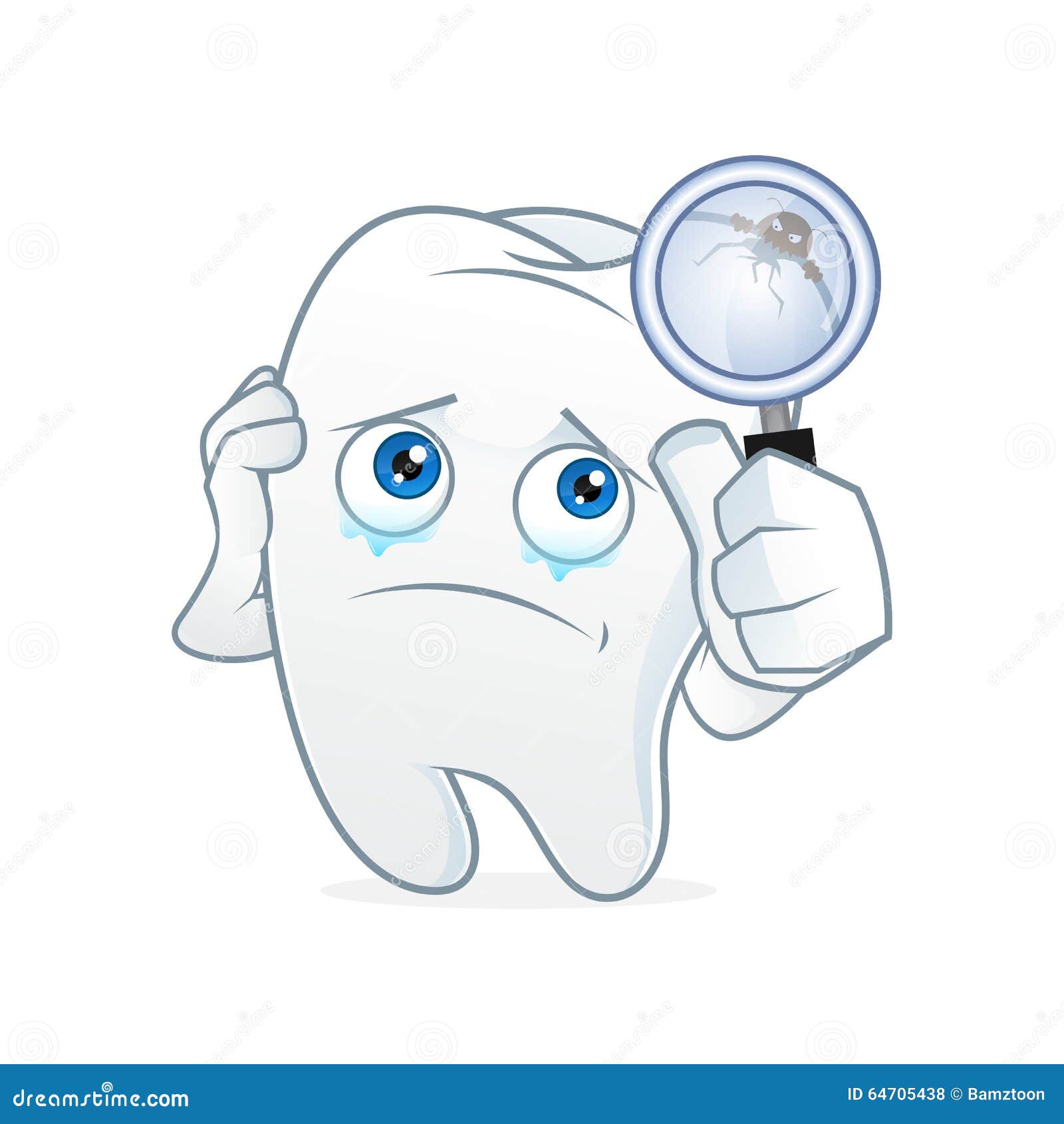 Cartoon Man Toothache Illustration Coloring Illustration And White ...