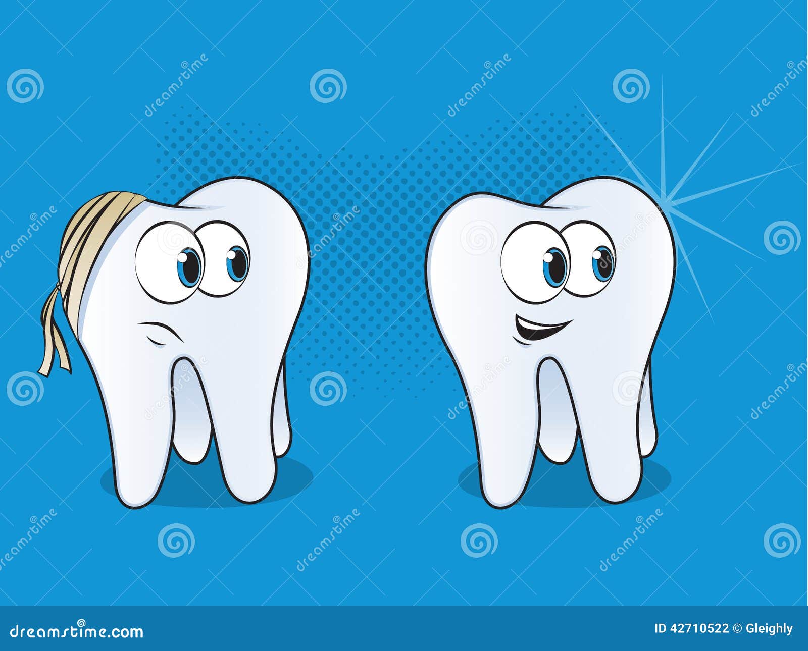 Tooth Cartoons Vector Illustration | CartoonDealer.com #42710522