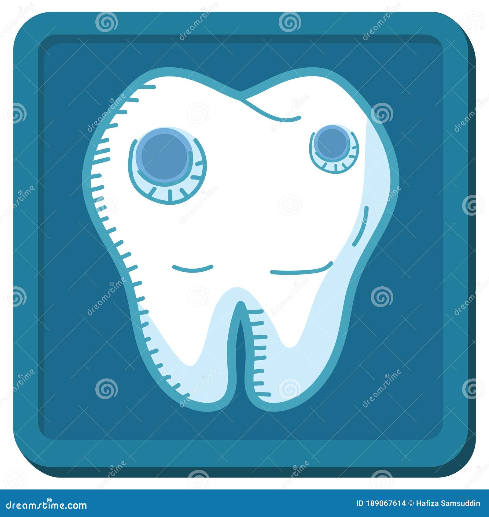 Tooth Cavity. Vector Illustration Decorative Design Stock Vector ...