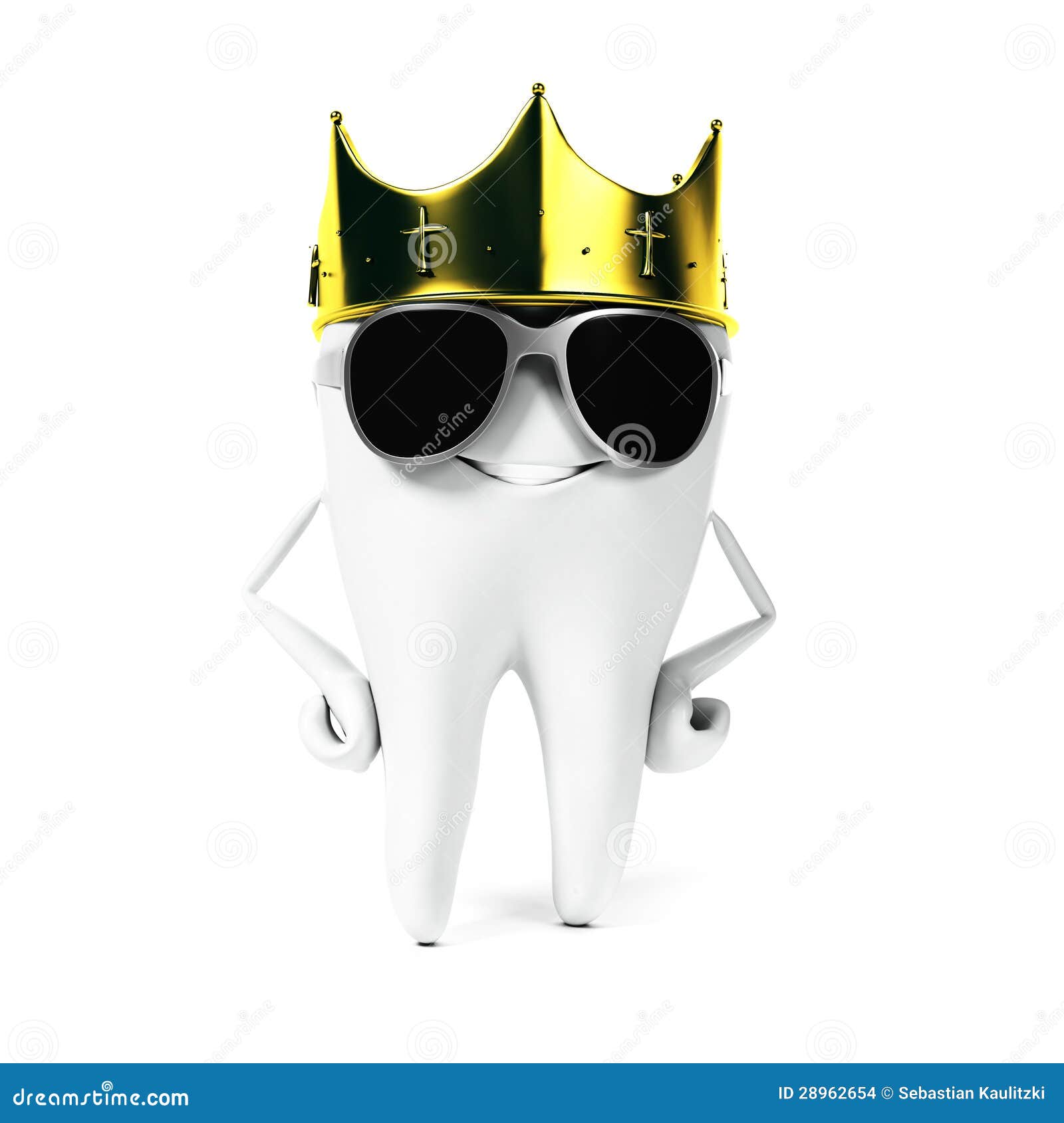 Tooth character stock illustration. Illustration of render - 28962654