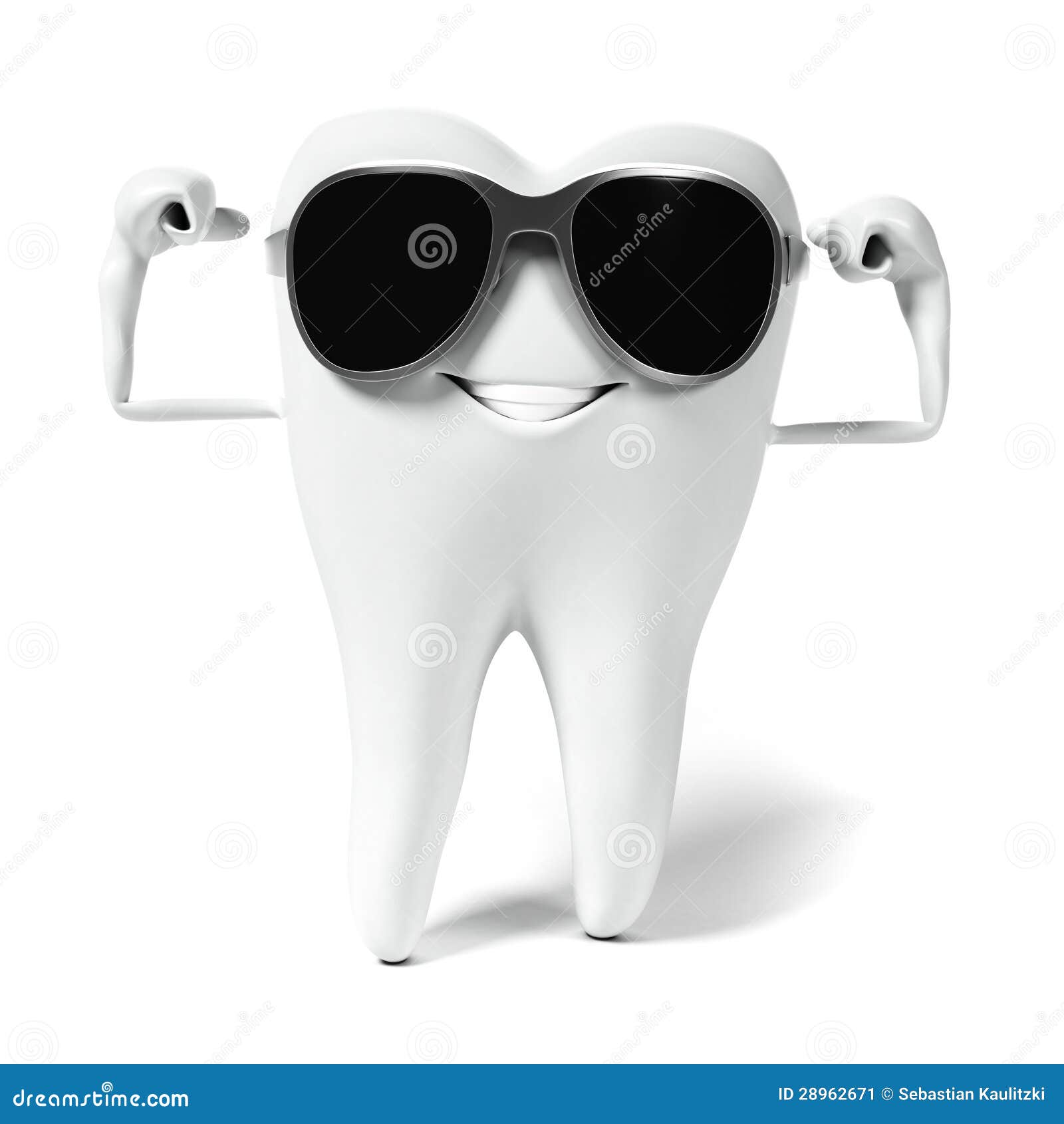 Tooth character stock illustration. Illustration of cool - 28962671