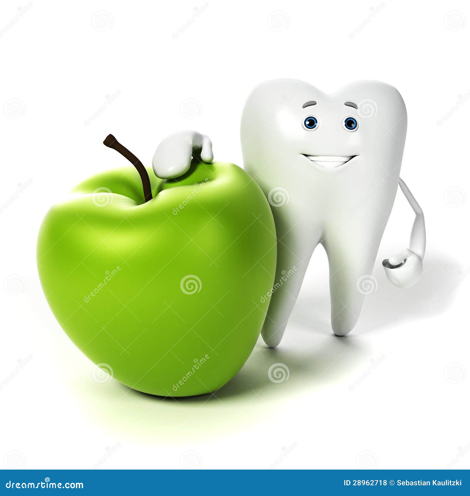 Tooth character stock illustration. Illustration of corona - 28962718