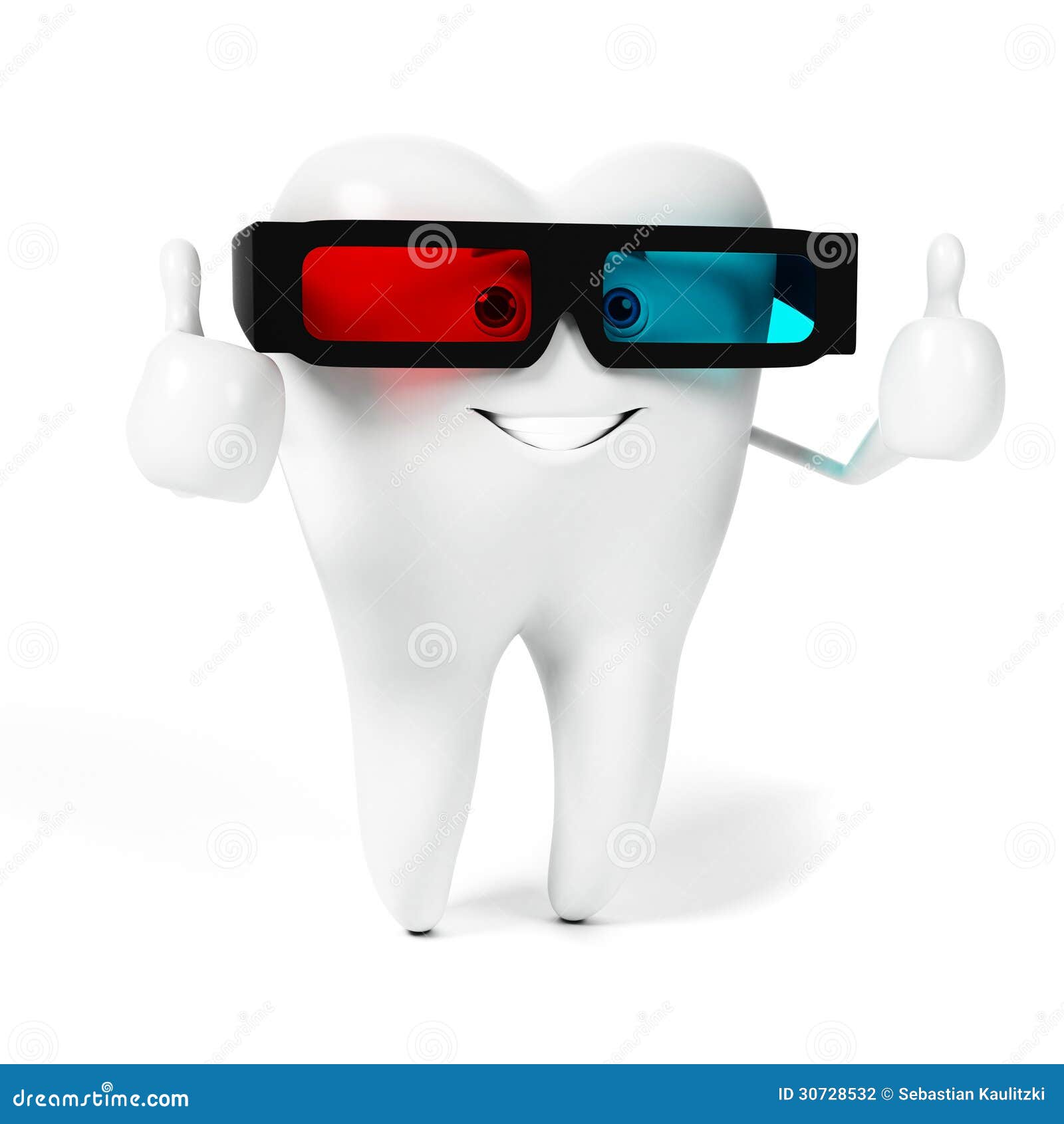 Tooth character stock illustration. Illustration of render - 30728532