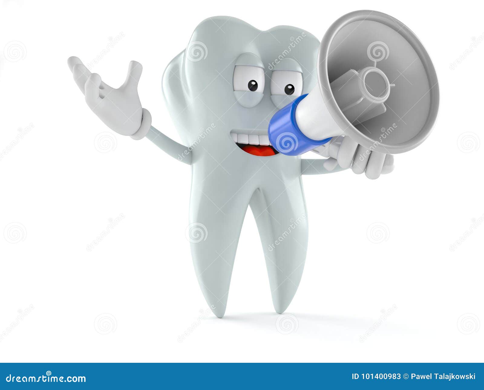 Speaking Tooth With Halitosis Concept With Teeth Characters. Vector ...