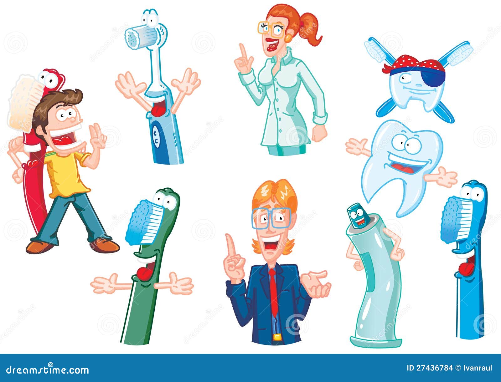 Tooth characters stock illustration. Illustration of cavity - 27436784