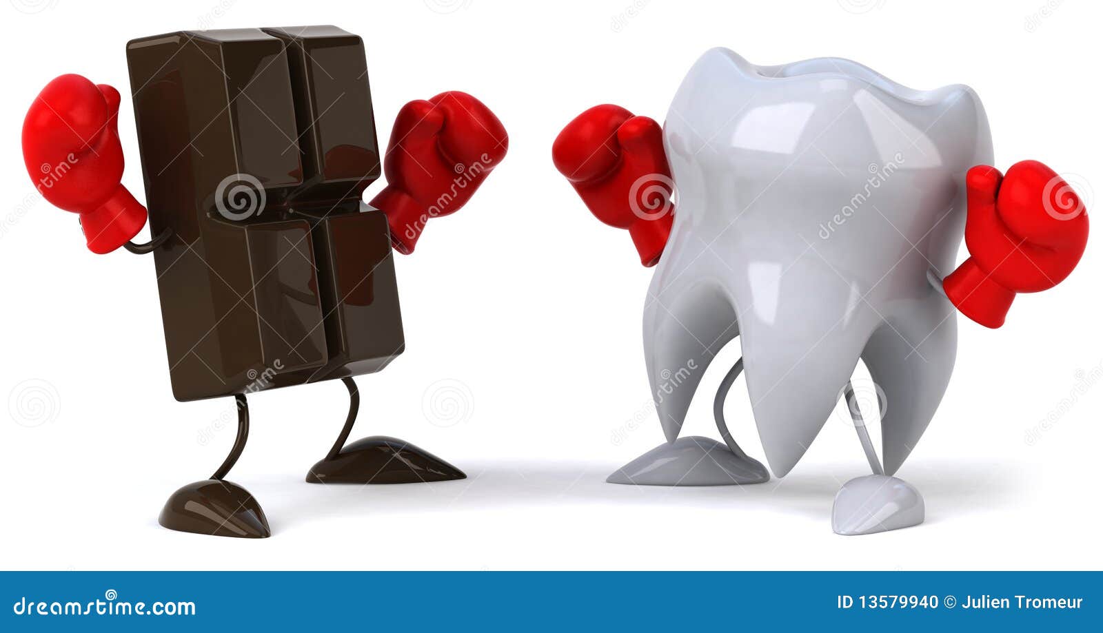 Tooth and chocolate stock illustration. Illustration of healthy - 13579940
