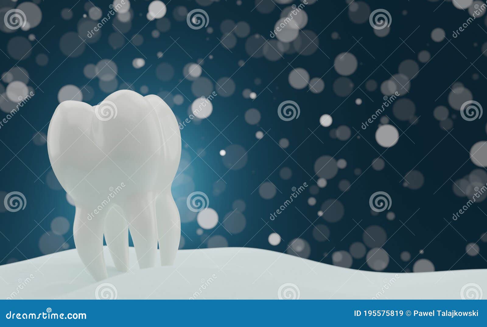 Tooth with Christmas Background Stock Illustration - Illustration of ...