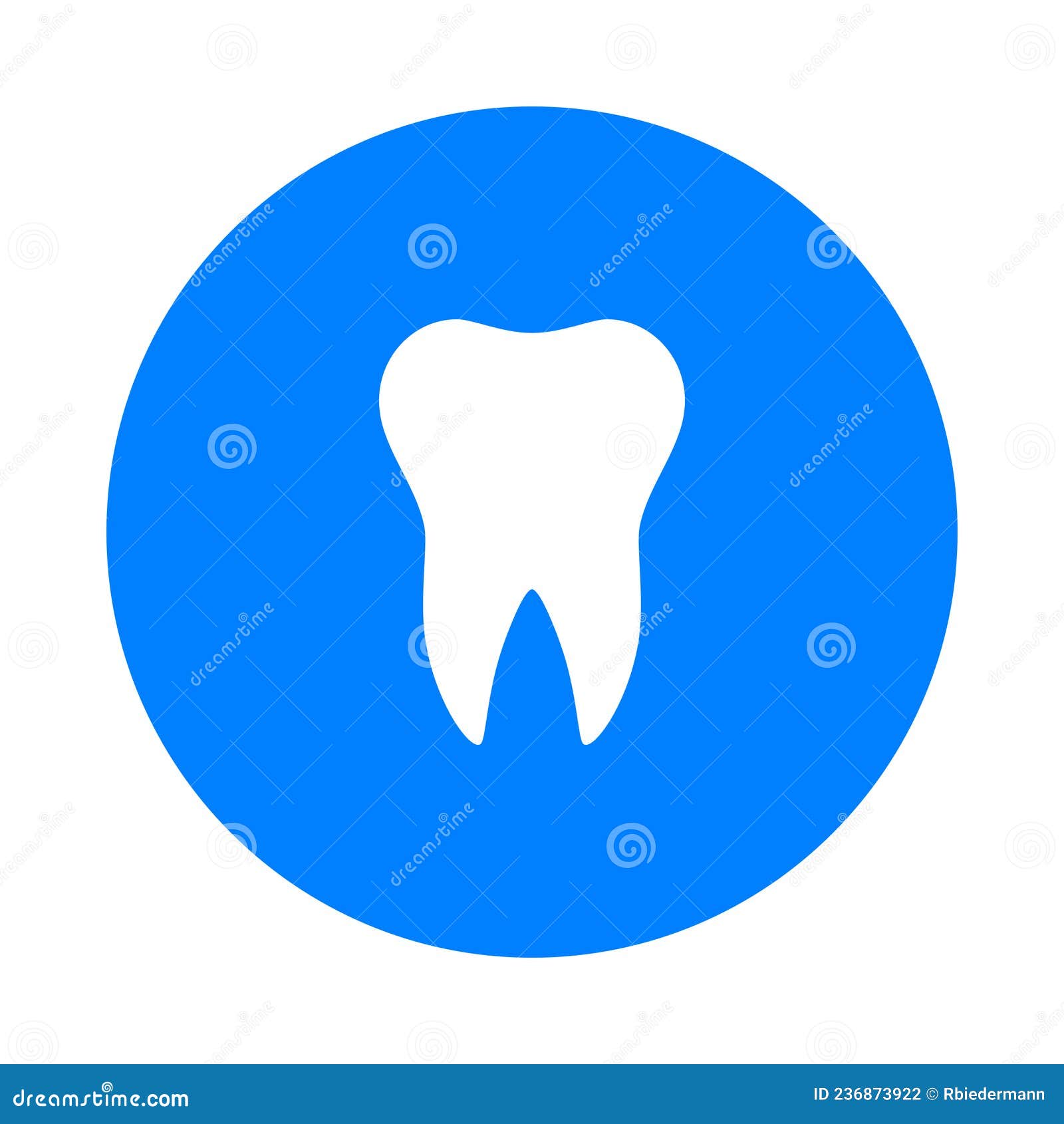 Tooth and circle stock vector. Illustration of tooth - 236873922