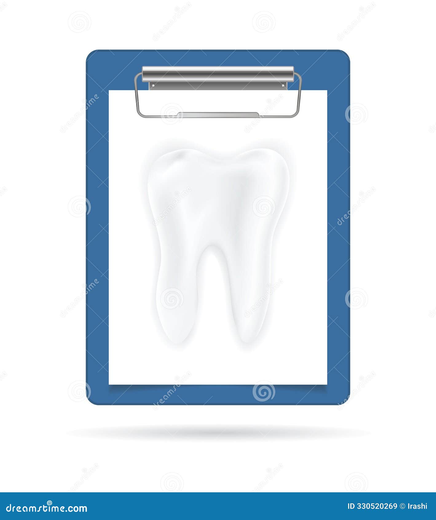 Tooth on clipboard icon stock vector. Illustration of design - 330520269