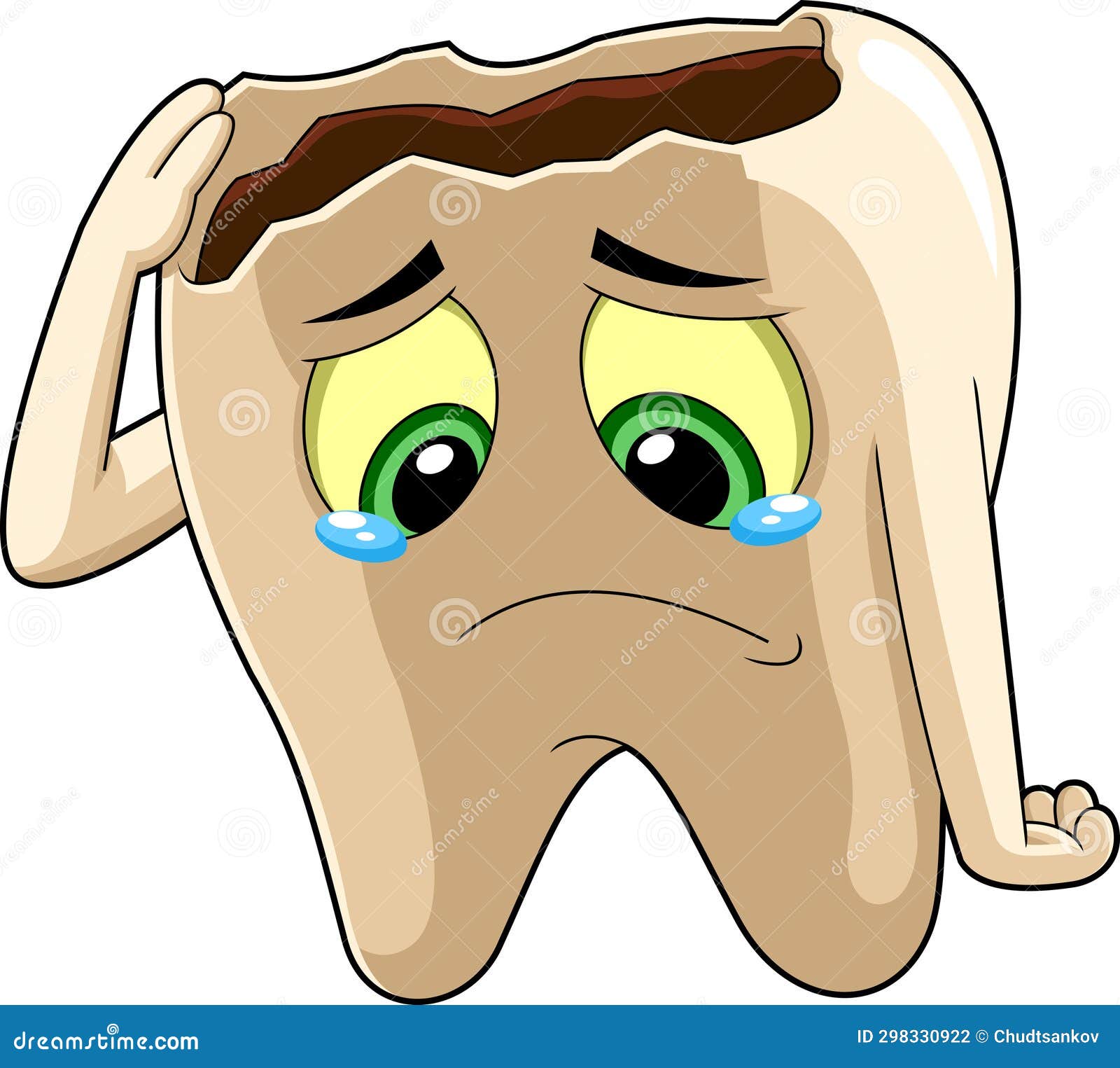 Crying Bone Cartoon | CartoonDealer.com #48601391
