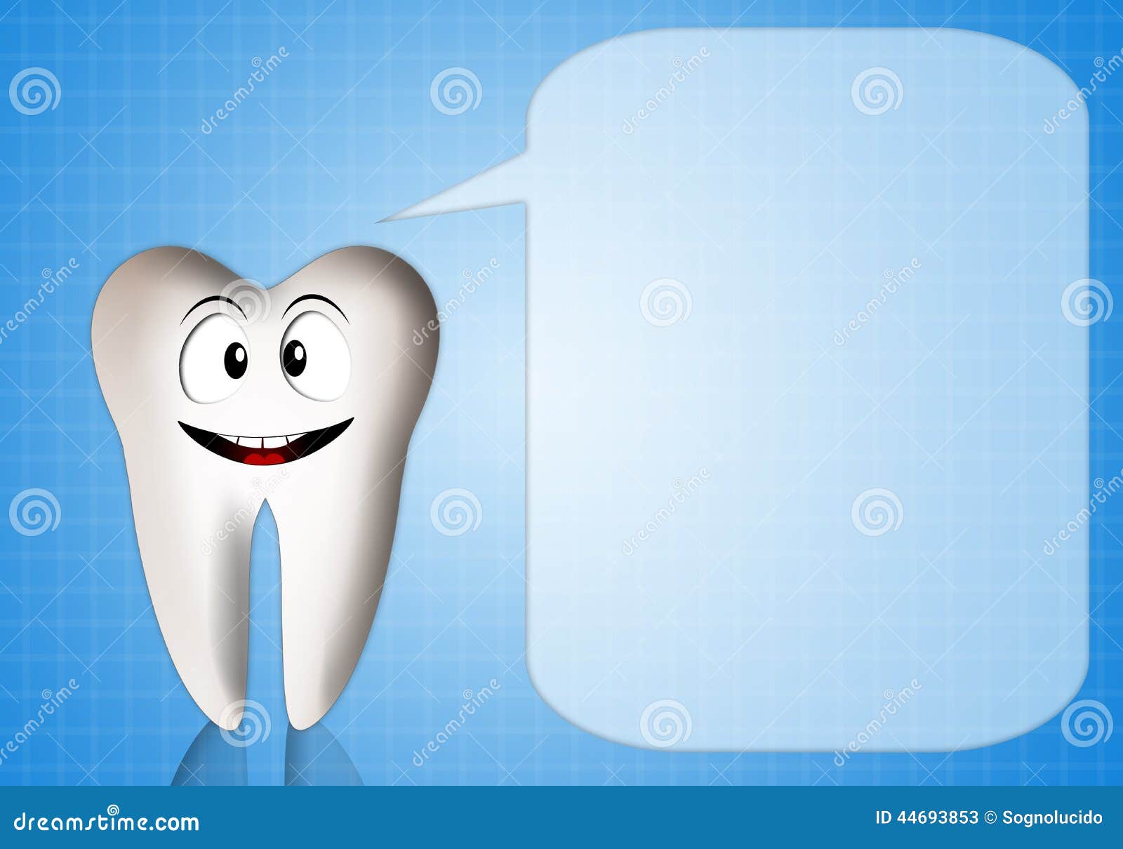 Tooth with Comic for Dentist Stock Illustration - Illustration of ...