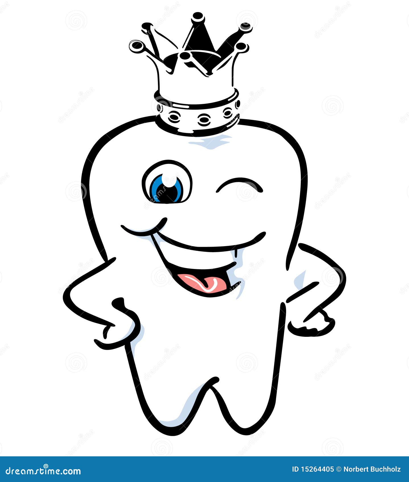 Tooth crown stock vector. Illustration of examination - 15264405