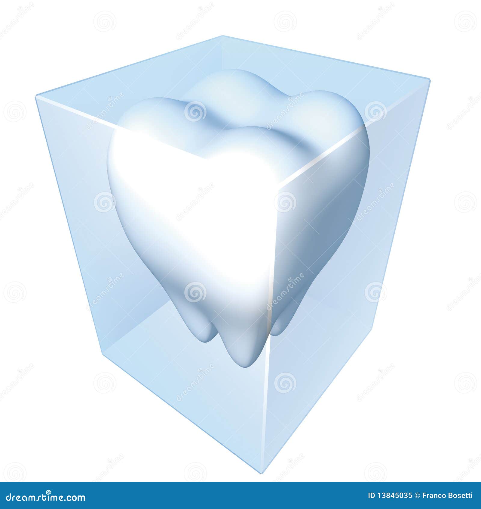 Tooth cube stock illustration. Illustration of health - 13845035