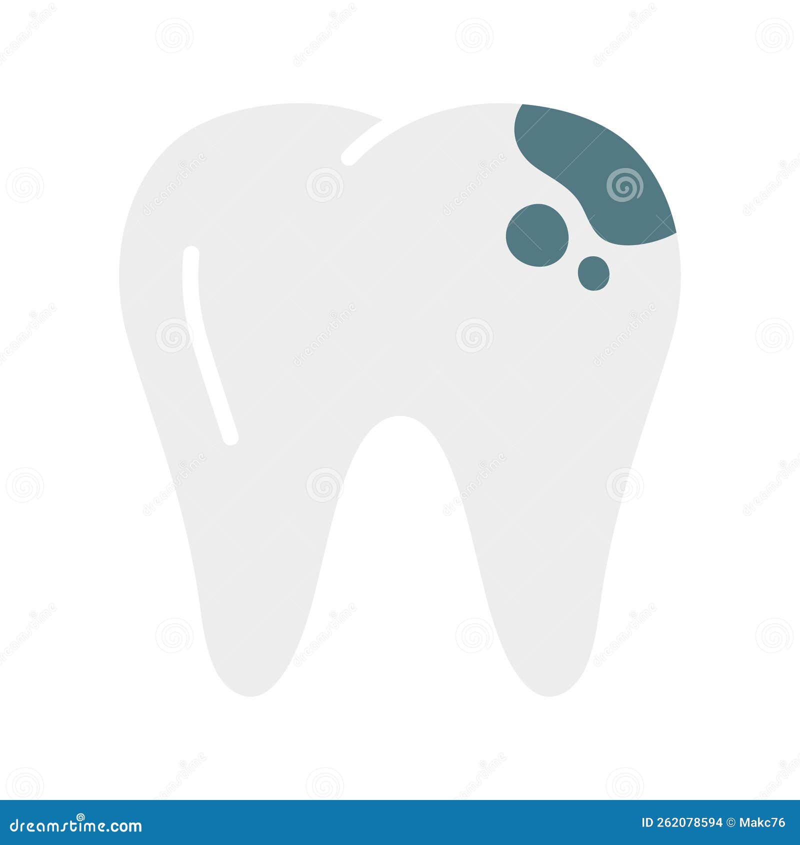 Tooth decay. Bad tooth stock vector. Illustration of funny - 262078594