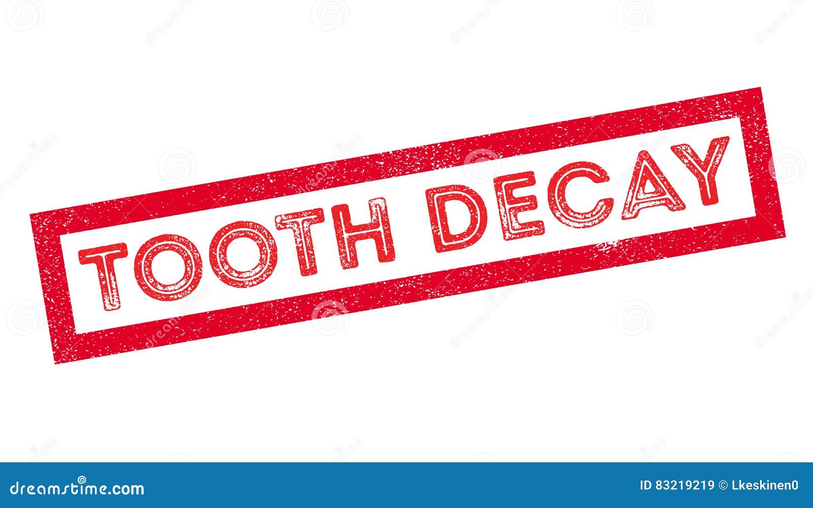 Tooth Decay rubber stamp stock illustration. Illustration of sticker ...