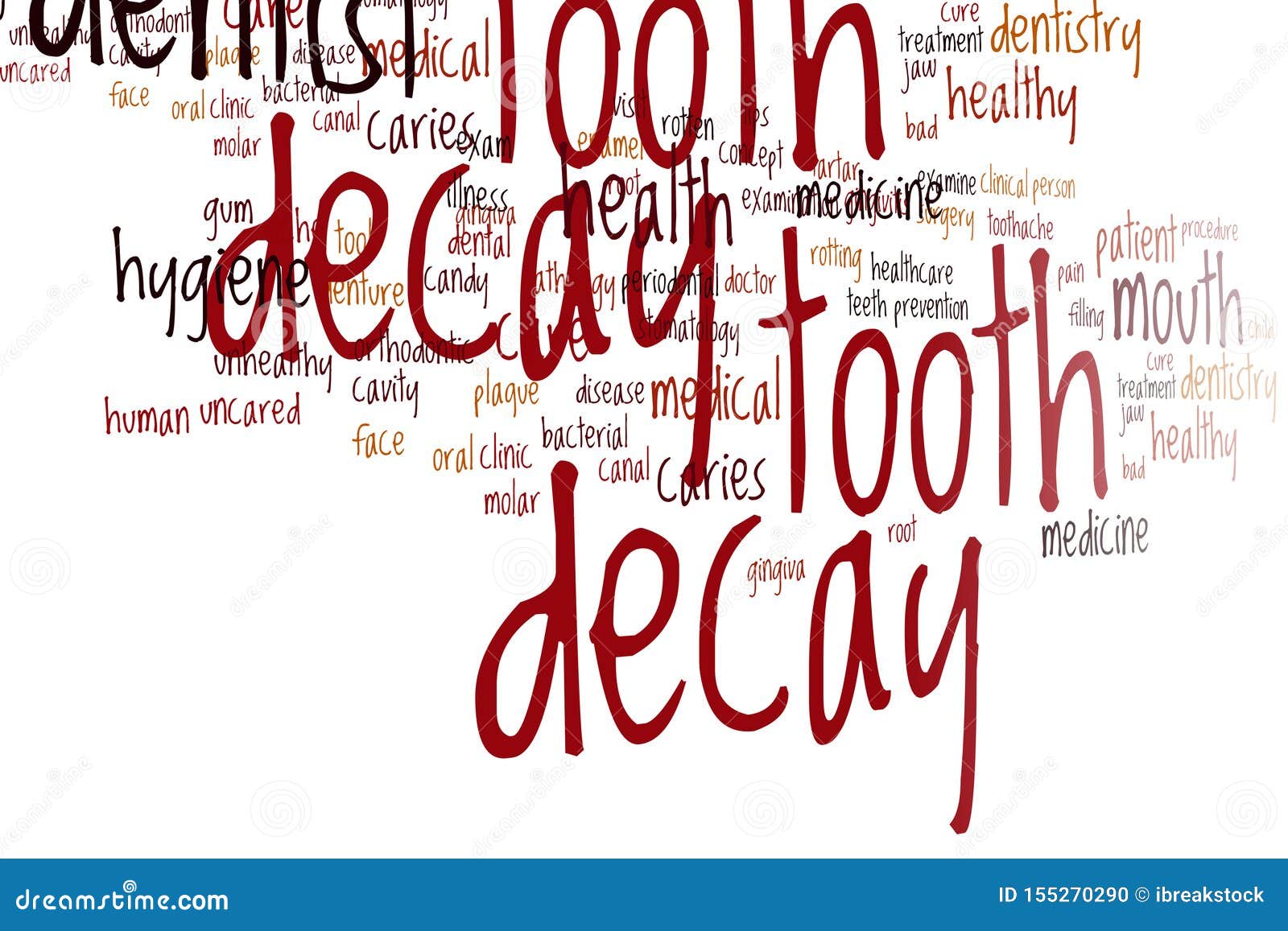 Tooth decay word cloud stock illustration. Illustration of treatment ...