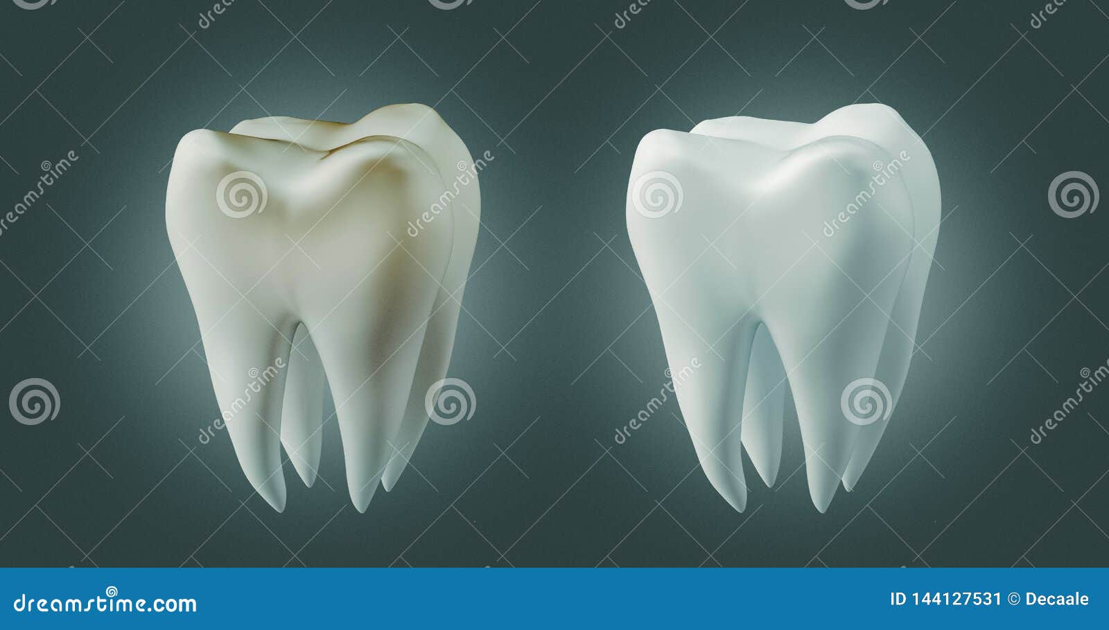 Tooth, Dental Care, 3d Rendering Stock Illustration - Illustration of ...