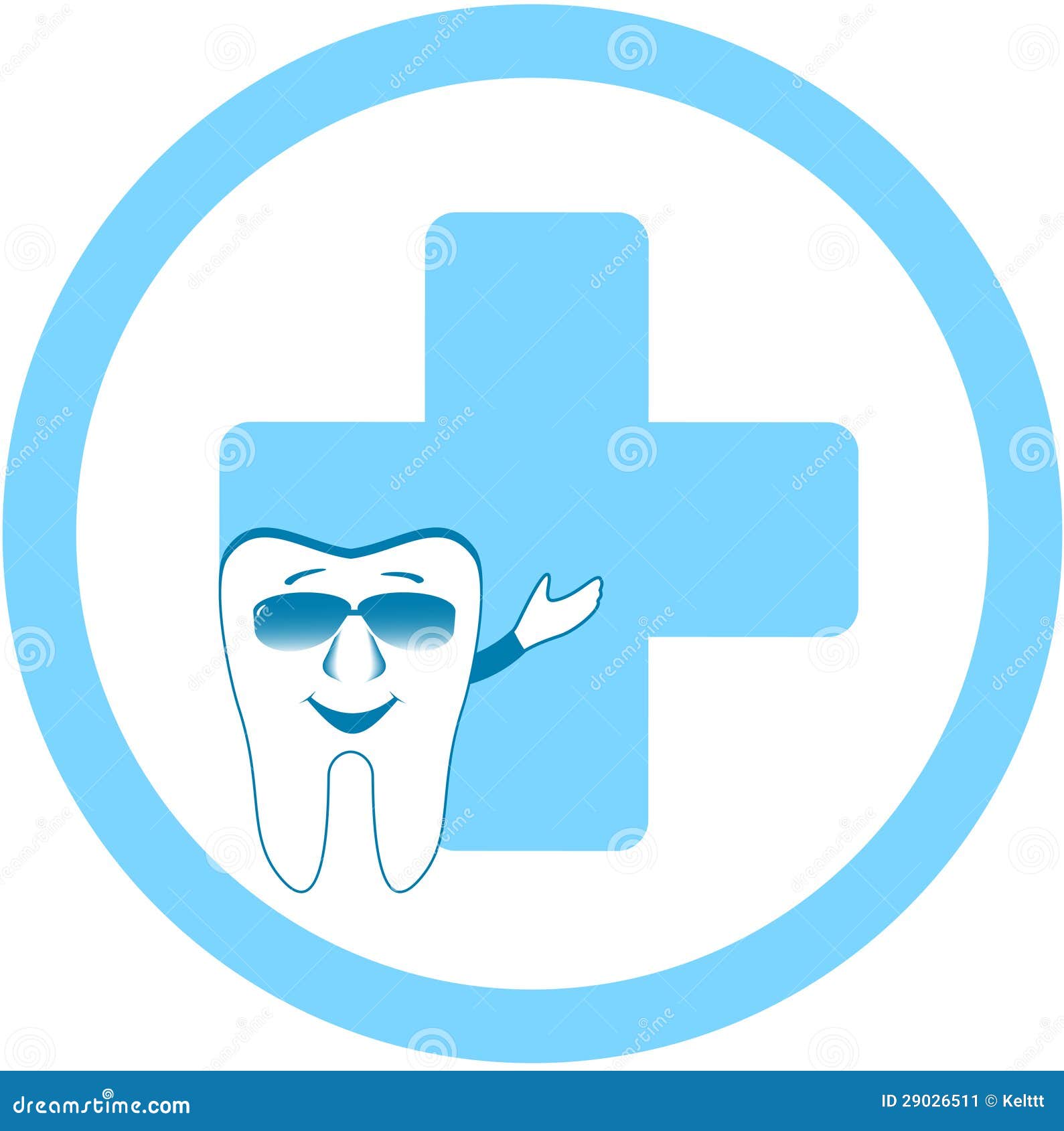 Tooth with Dental Clinic Sign Stock Vector - Illustration of insurance ...