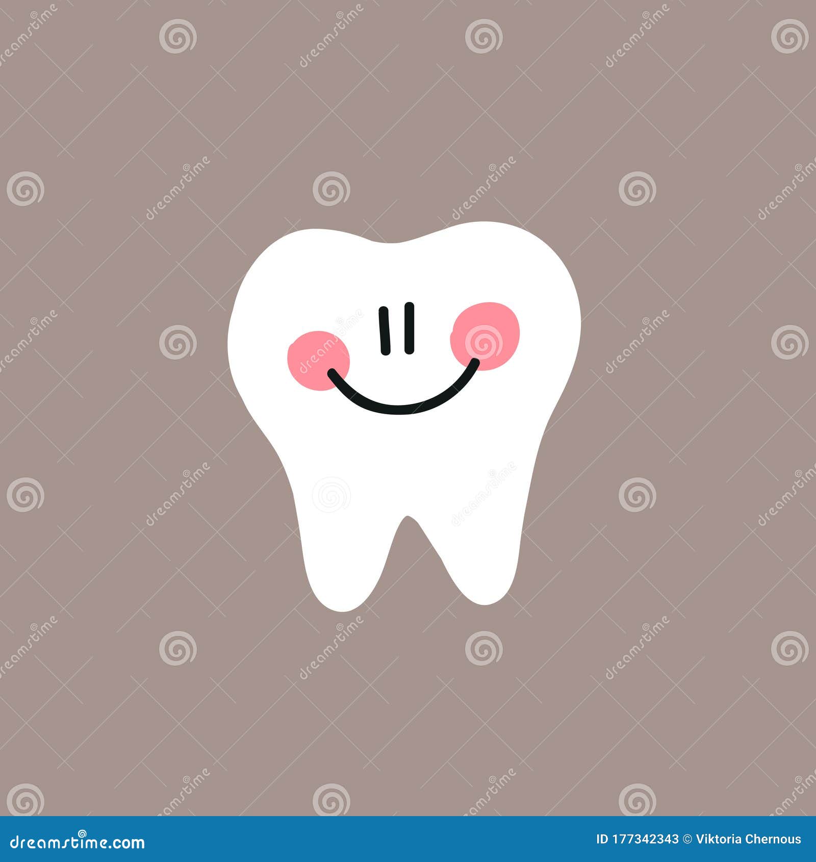Tooth Doodle Icon, Vector Illustration Stock Illustration ...