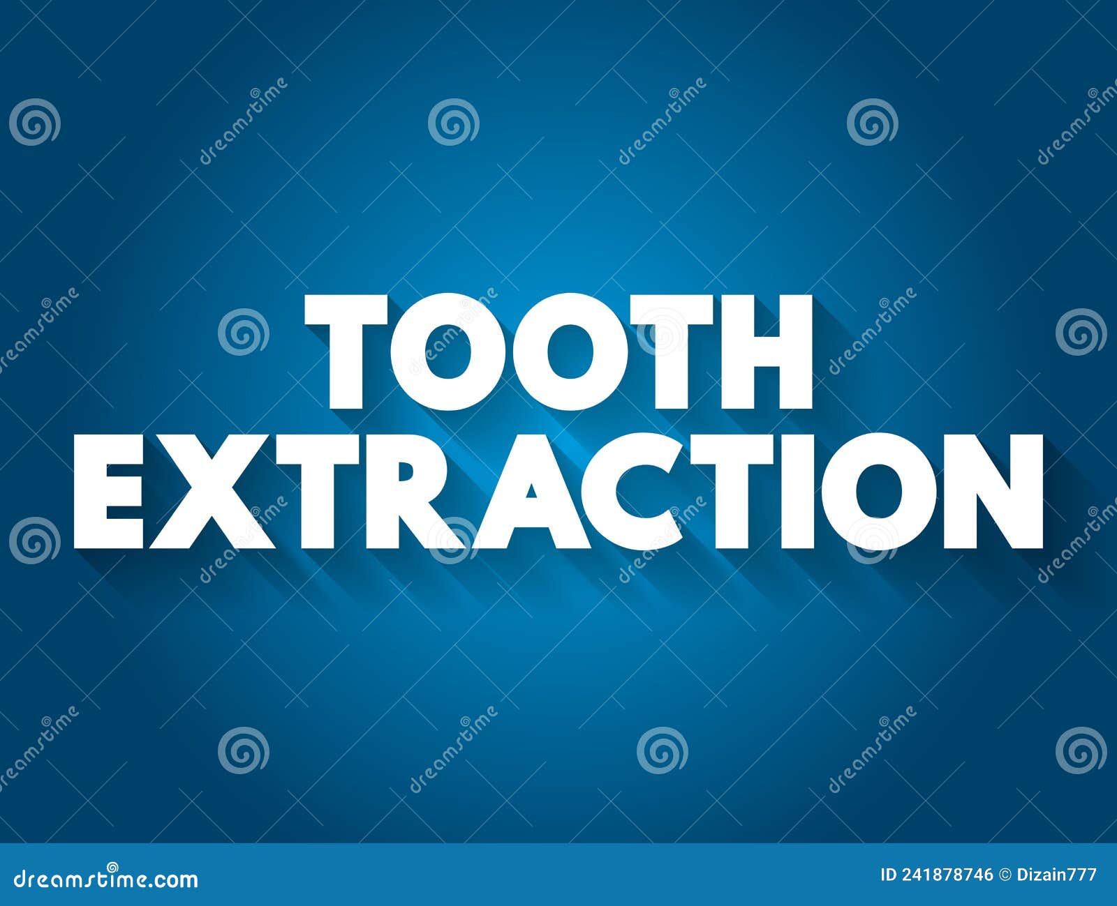 Tooth Extraction Text Quote, Concept Background Stock Illustration ...