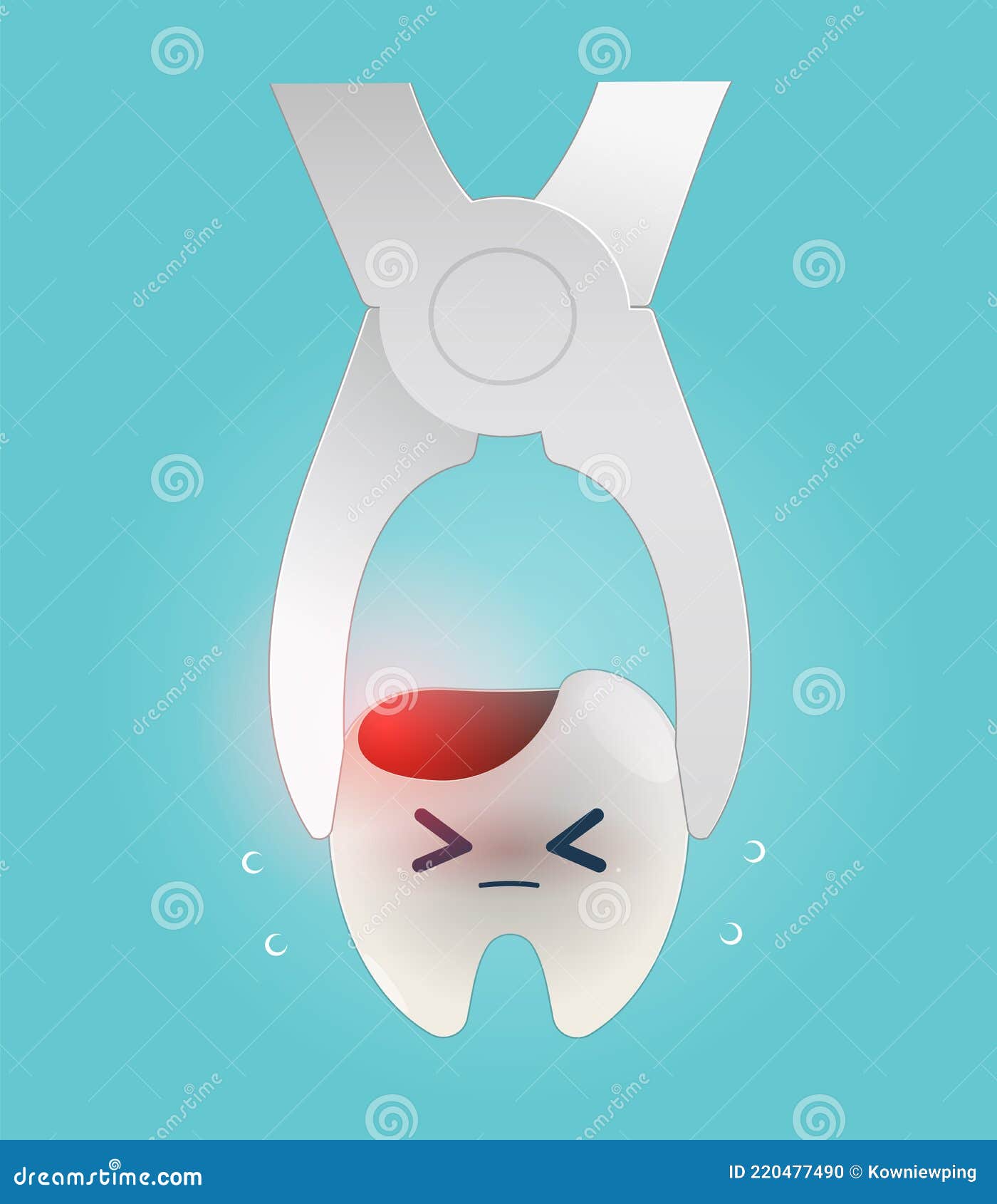 Tooth Extraction Vector Medical Poster Design Template | CartoonDealer ...