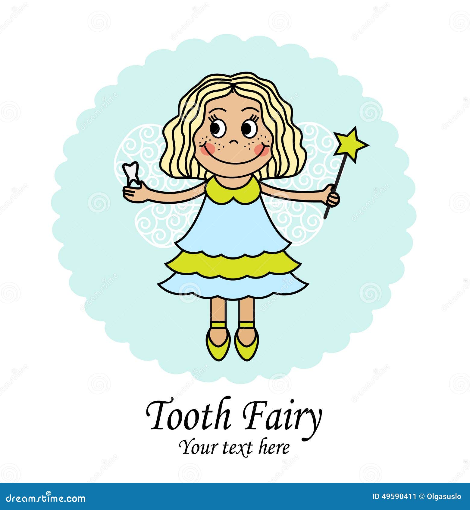 Tooth Fairy stock vector. Illustration of artificial - 49590411
