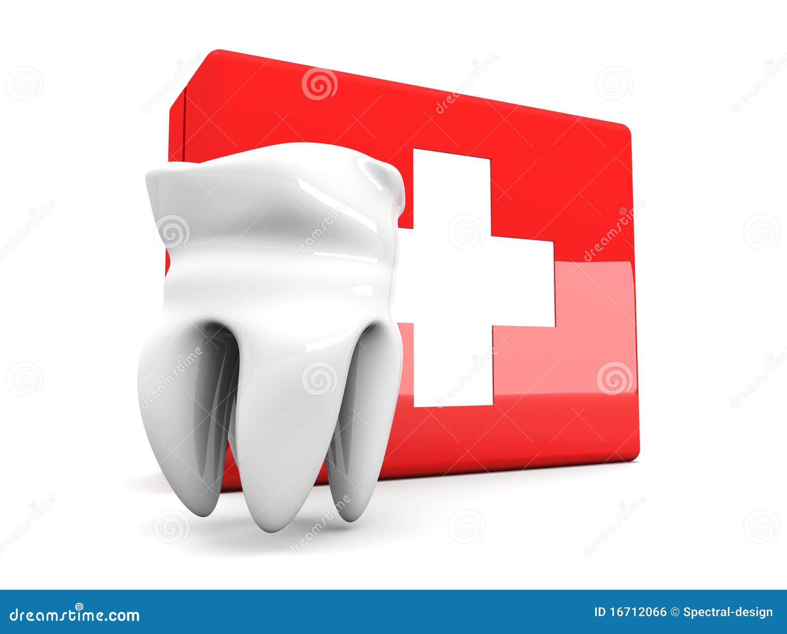 Tooth First aid stock illustration. Illustration of cross - 16712066
