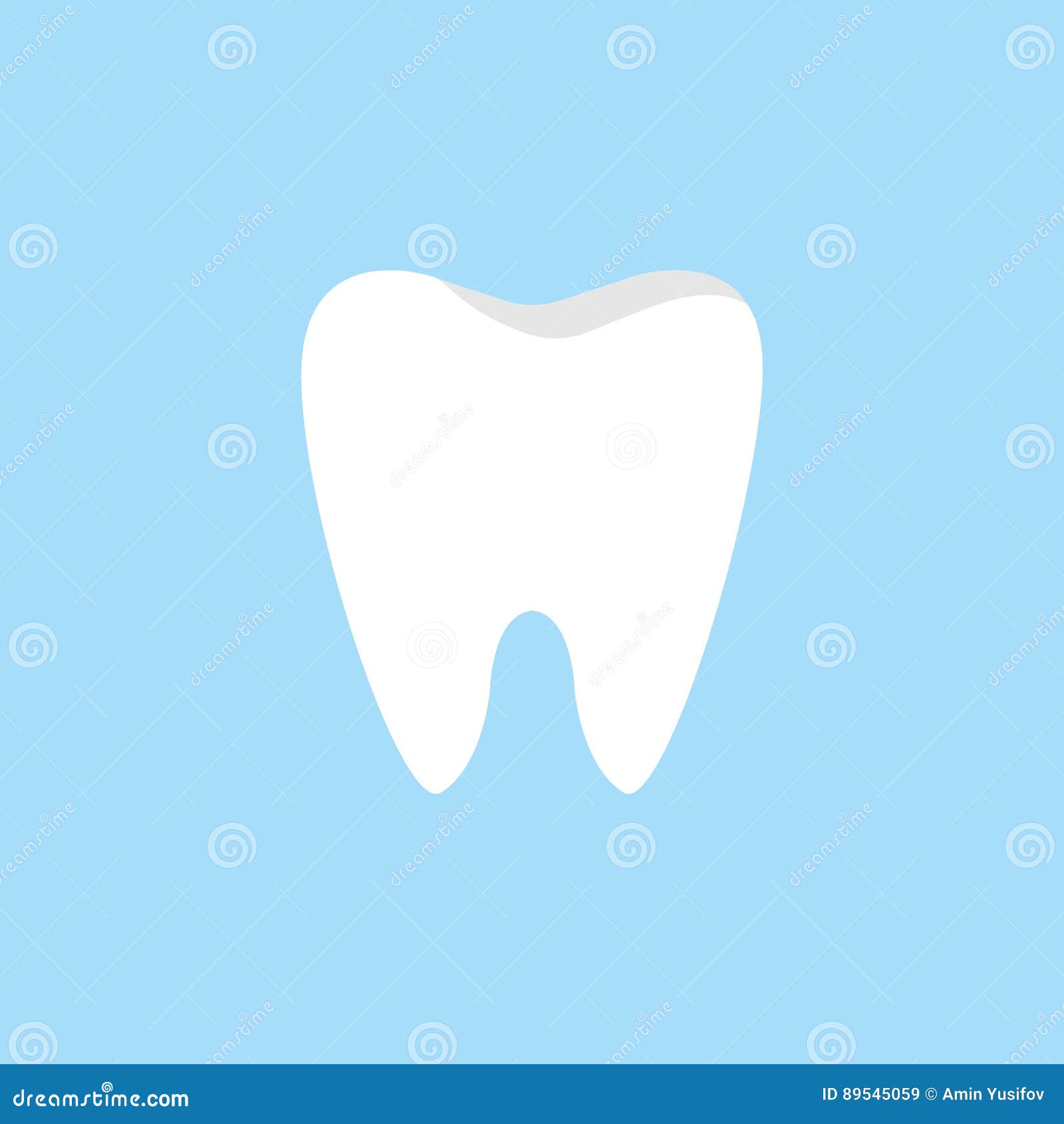 Tooth flat icon stock vector. Illustration of medical - 89545059