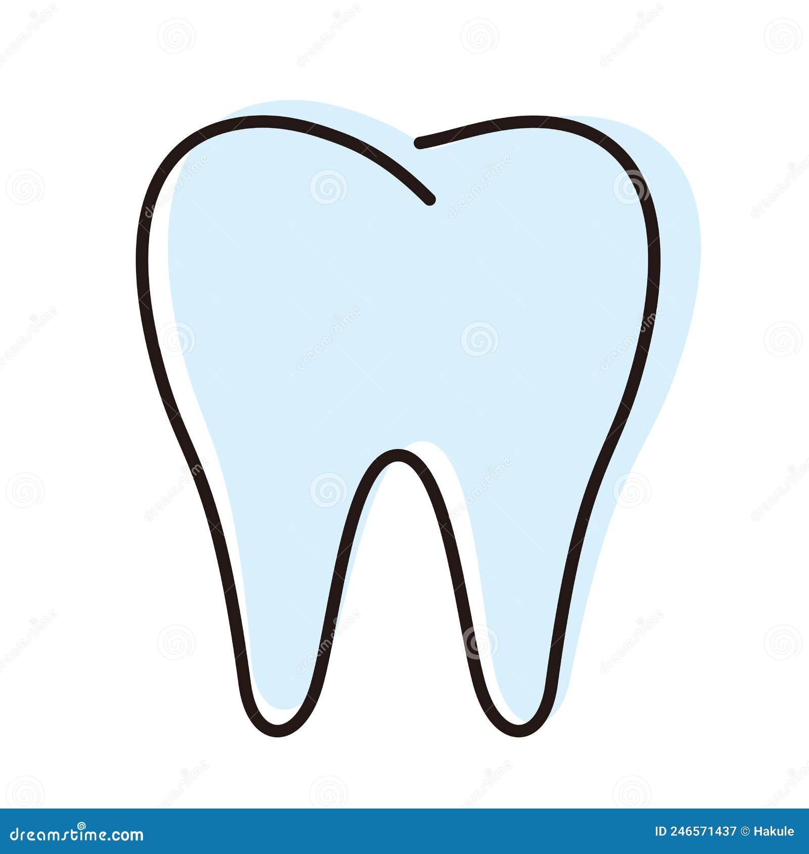 Tooth Flat Icon, Vector Illustration Stock Vector - Illustration of ...