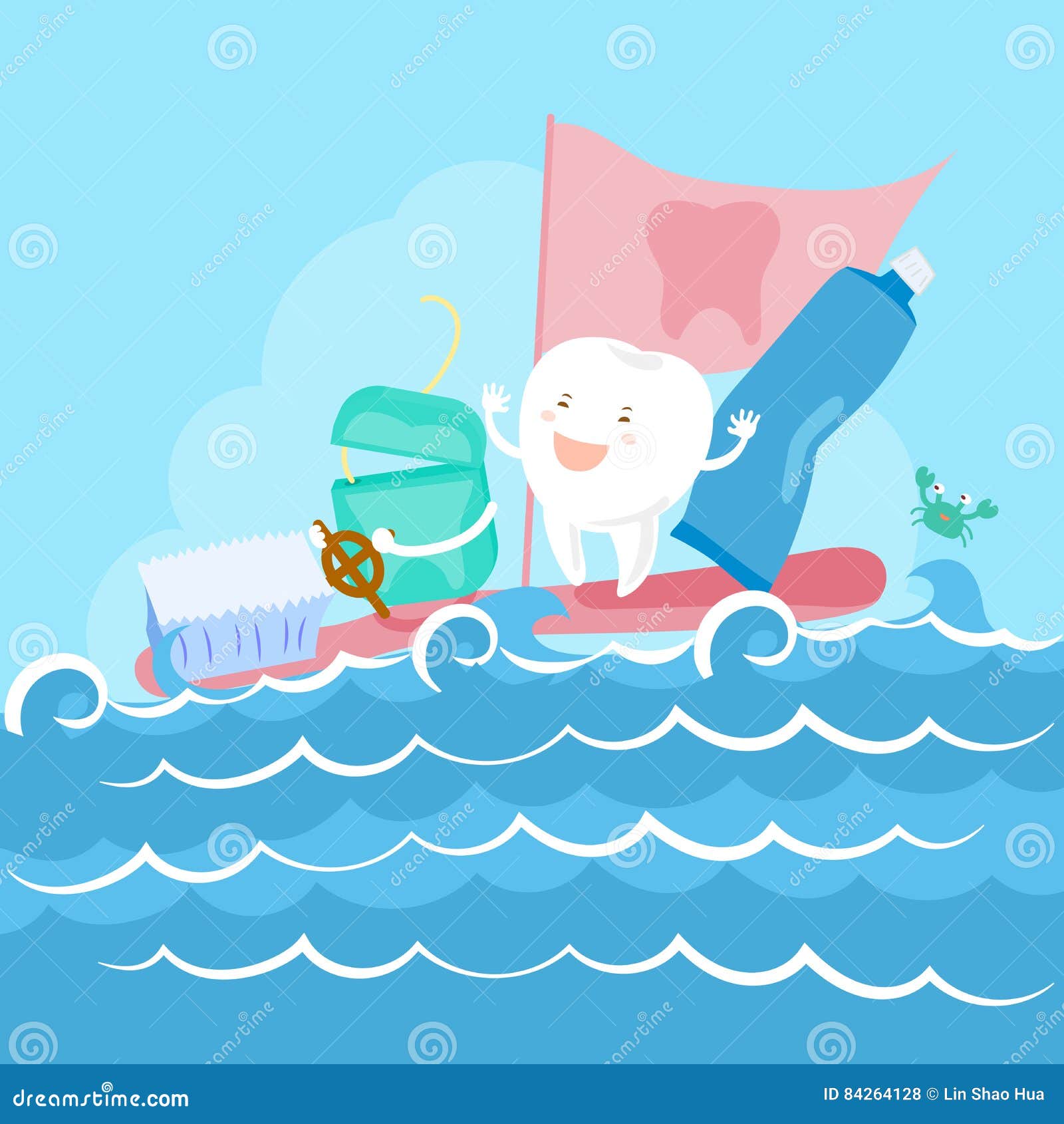 Tooth Floss Packing Isolated Realistic 3d Vector Illustration. Oral ...