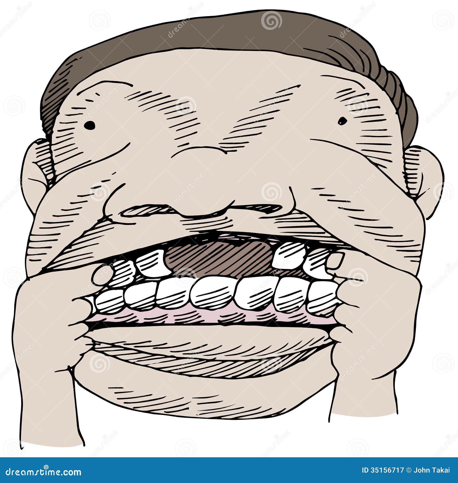 Tooth Gap stock vector. Illustration of head, vector - 35156717