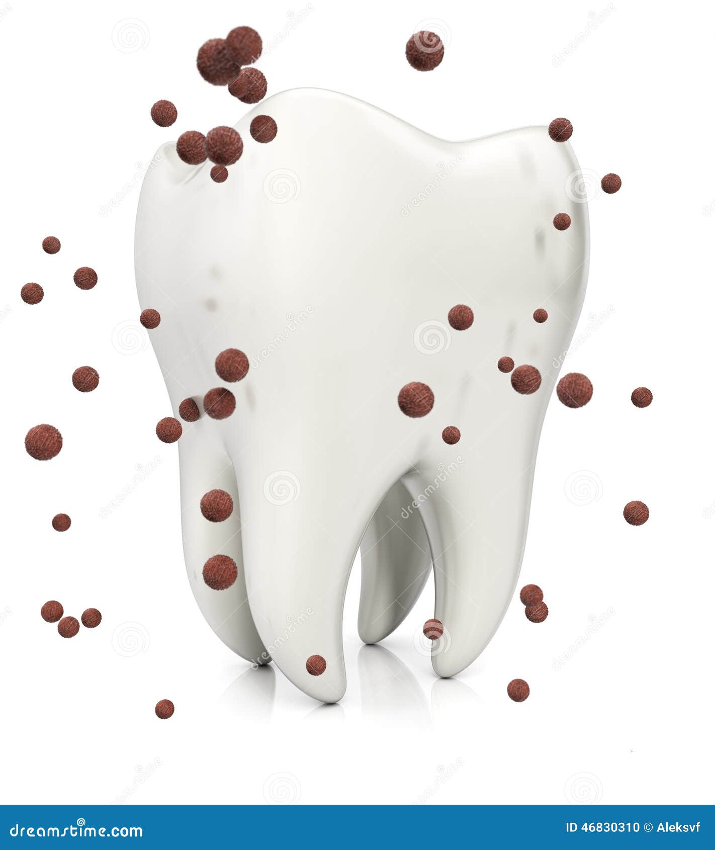 Tooth and germs stock illustration. Illustration of virus - 46830310