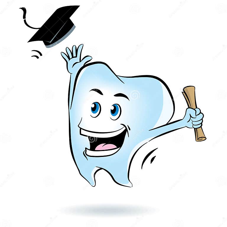 Tooth Graduation stock illustration. Illustration of human - 16177779