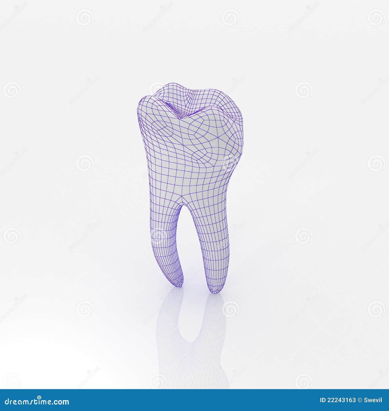 Tooth in a grid stock illustration. Illustration of whitening - 22243163