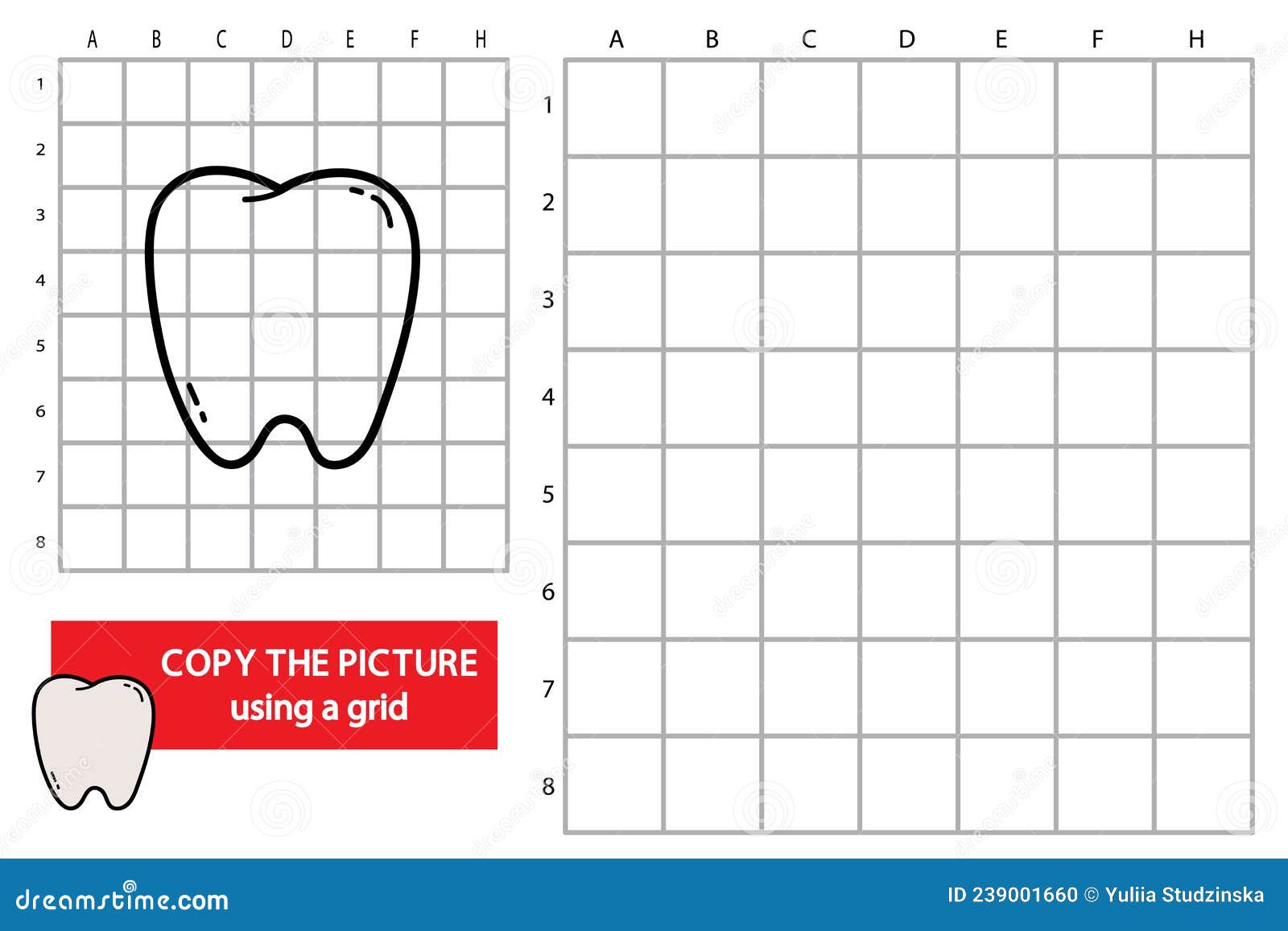 Tooth grid copy picture stock vector. Illustration of puzzle - 239001660
