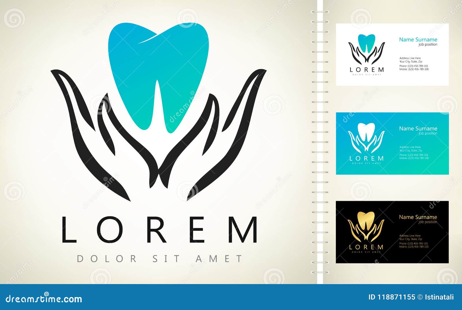 Tooth in hand logo vector editorial image. Illustration of symbol ...