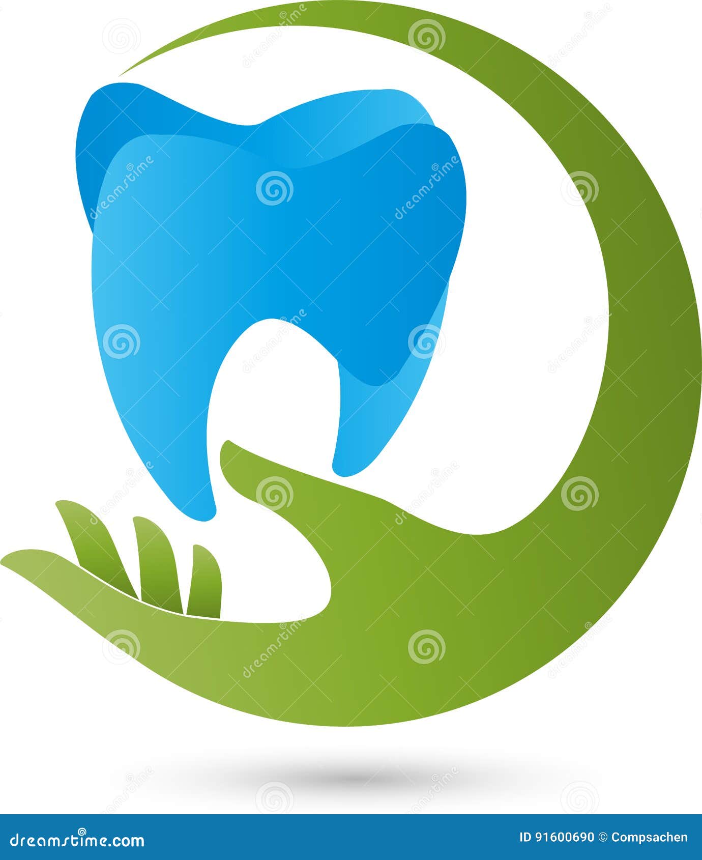 Tooth and Hand, Tooth and Dentist Logo Stock Vector - Illustration of ...