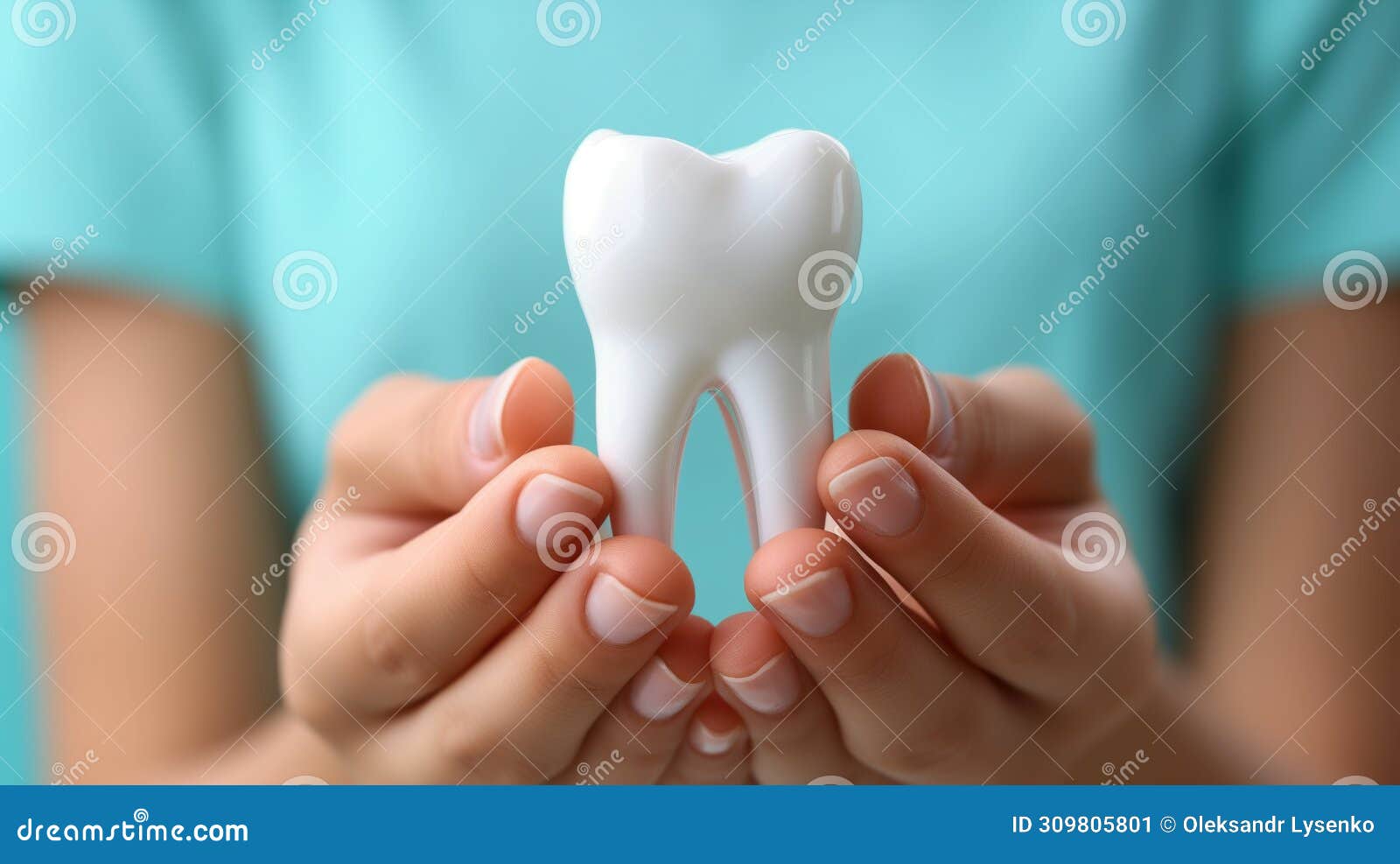 Tooth in Hands Close-up Dentistry Stock Illustration - Illustration of ...