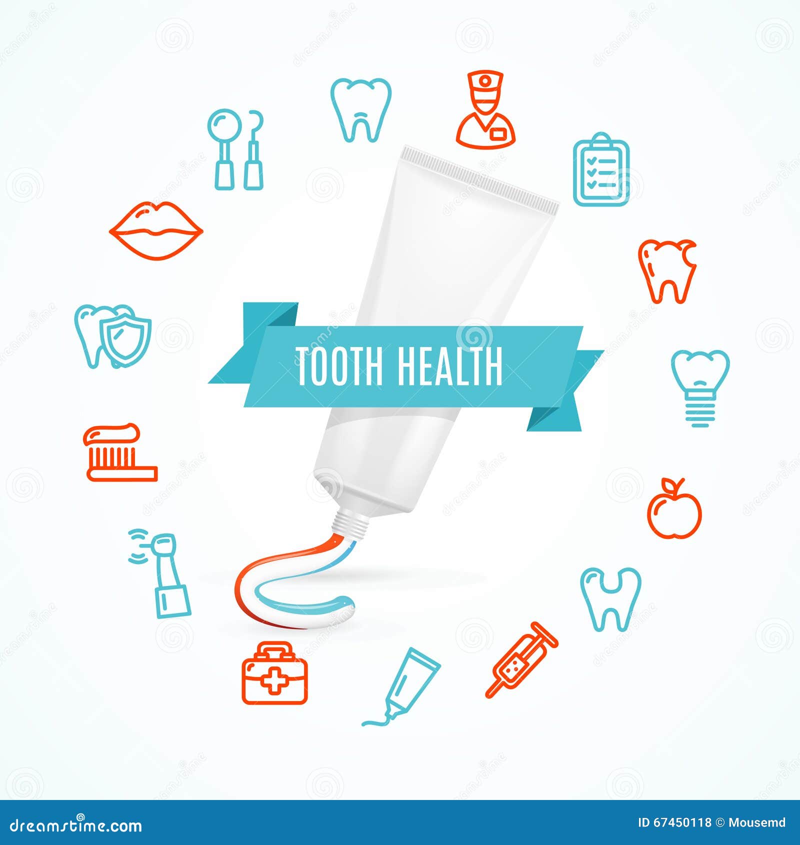 Tooth Health Icon Wearing Crown. Cute Funny Cartoon Smiling Character ...