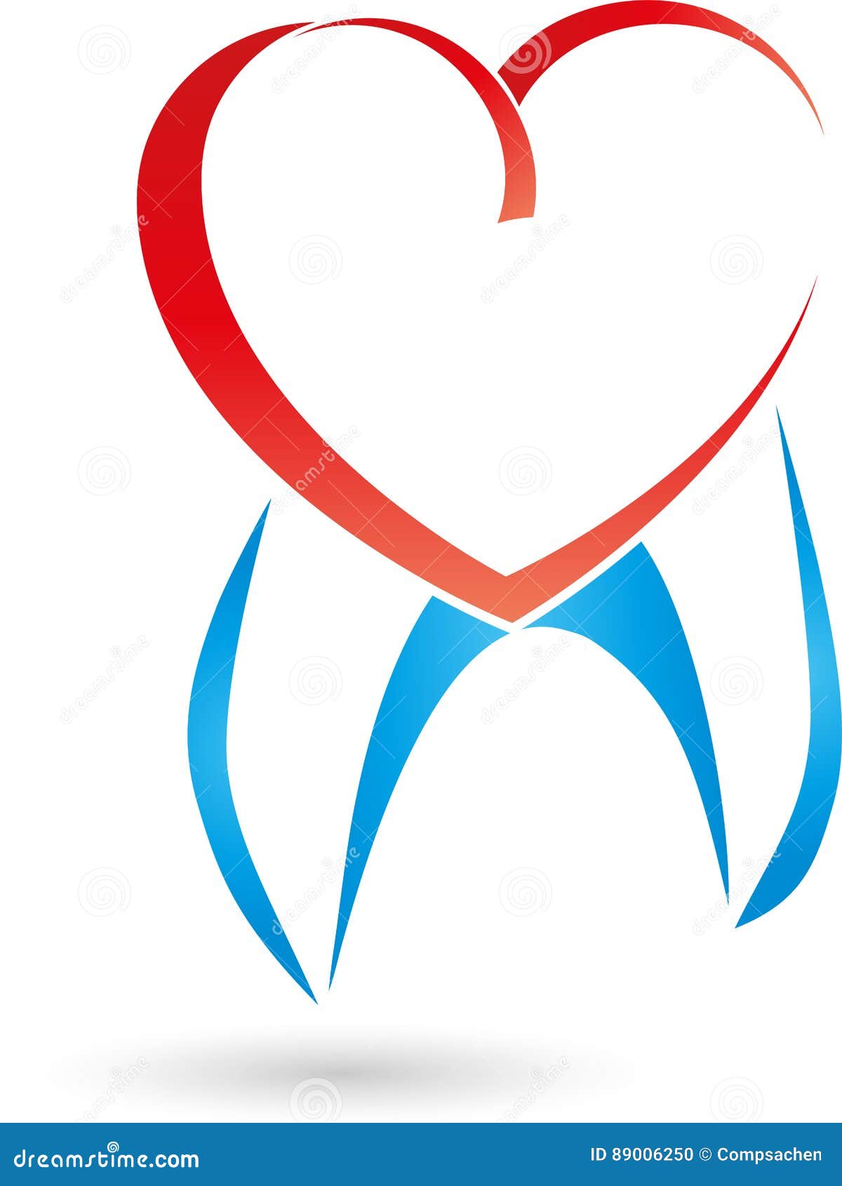 Tooth and Heart, Dentist Logo Stock Vector - Illustration of healing ...