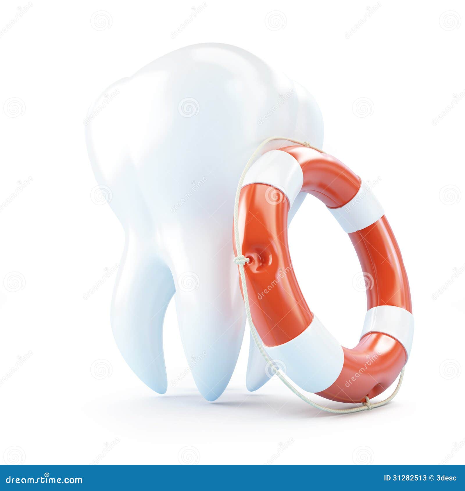 Tooth help Life Buoy stock illustration. Illustration of quality - 31282513