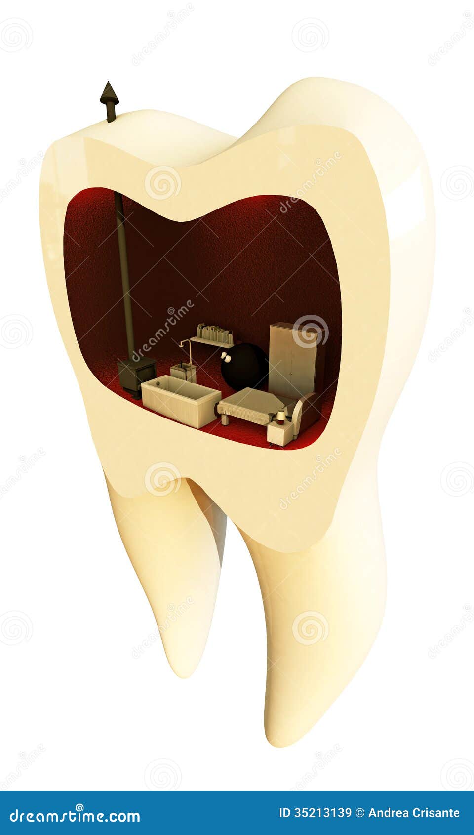 Tooth house stock illustration. Illustration of health - 35213139