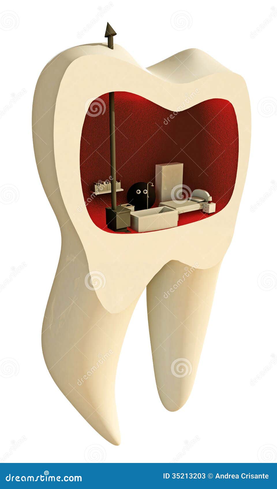 Tooth house stock illustration. Illustration of teeth - 35213203
