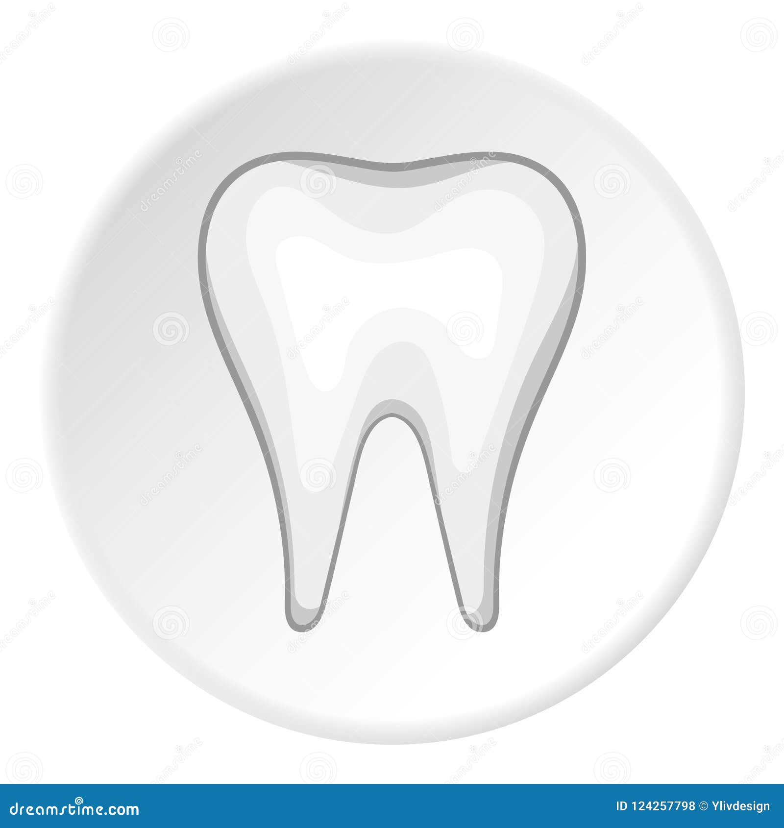Tooth icon, cartoon style stock illustration. Illustration of concept ...